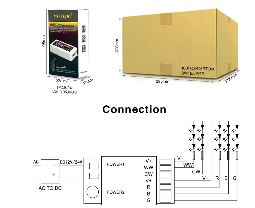 Multi Zone Led Controller Wifi Dmx Controller Mi Light Mini Wifi Led ...
