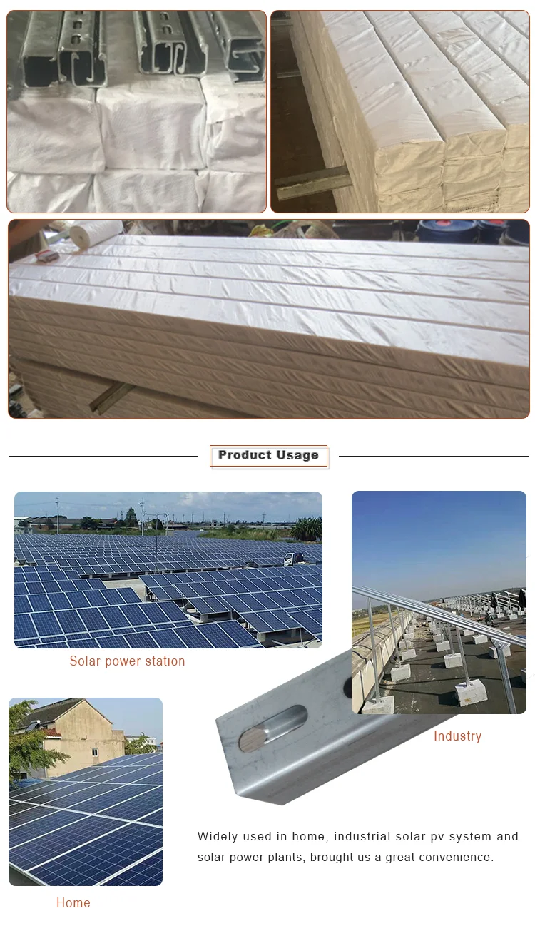 Cold Formed Galvanized Unistrut C Channel Steel Purlin For Solar ...