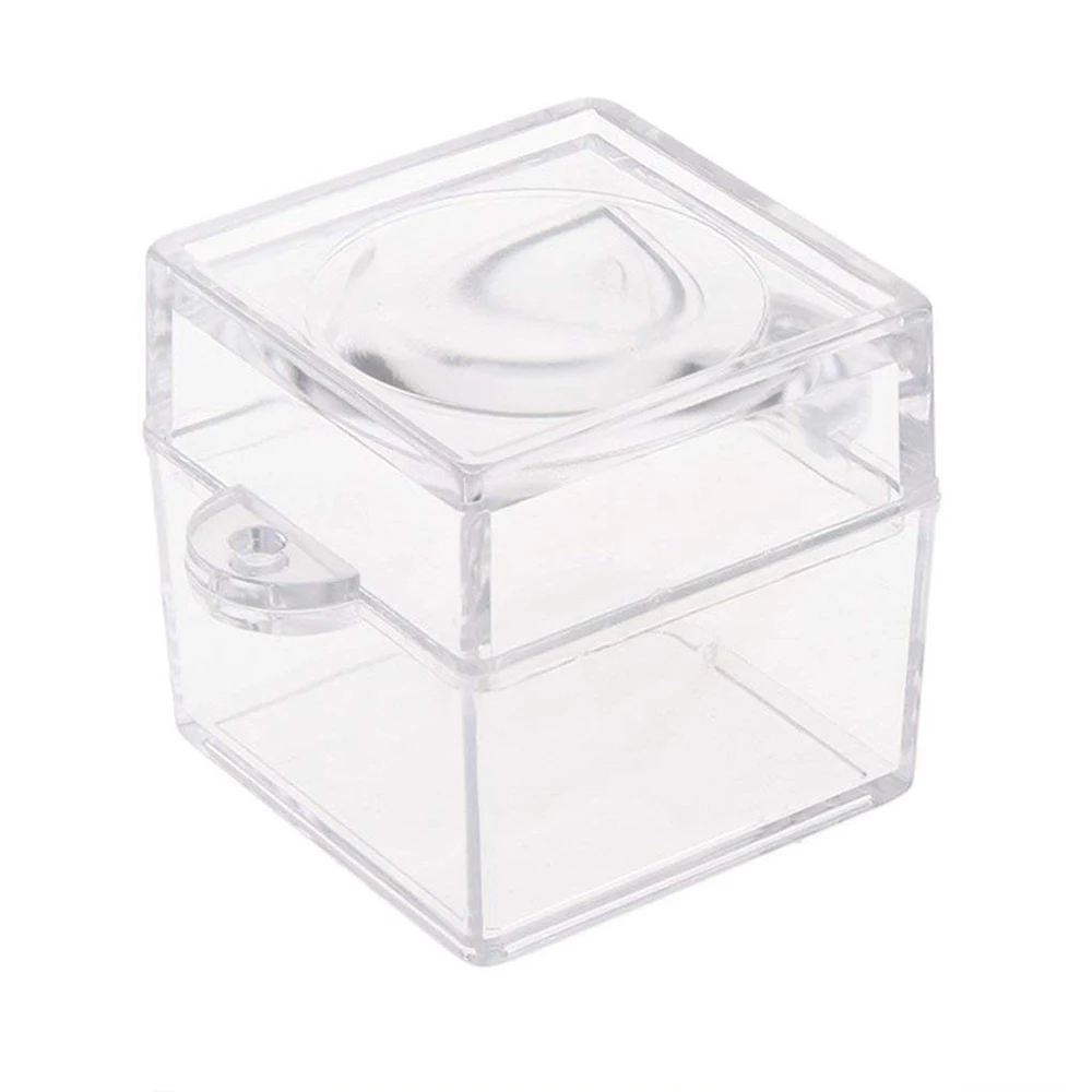Small Clear Acrylic Magnifying Box Cubic Magnifier Box Bug Viewer Box ...