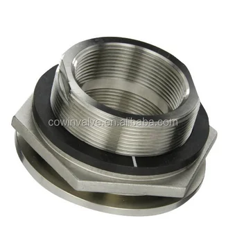 Stainless Steel 316 Bulkhead Tank Fitting Npt Threaded Pipe Fitting ...
