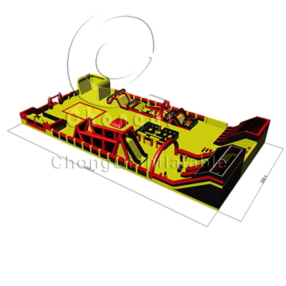 Inflatable Theme Park 1000sqm Large Inflatable Play Games Park For Fun ...