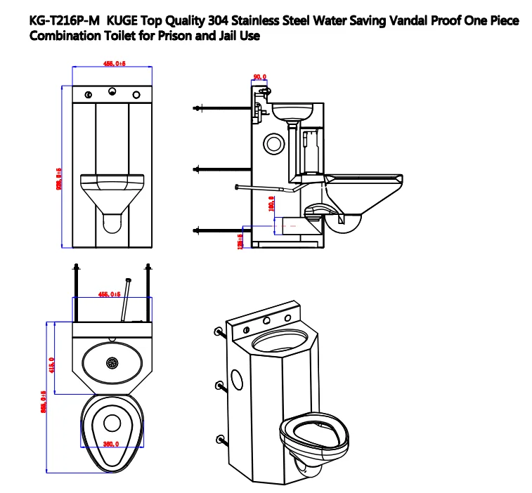 American Style Stainless Steel Combination Toilet for Sale - Ideal for ...