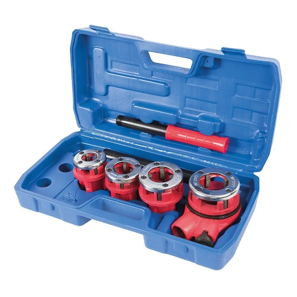 Pipe 1 Threading 2 4 Kit Threader Machine 3 Set Die Dies Ratchet - Buy ...