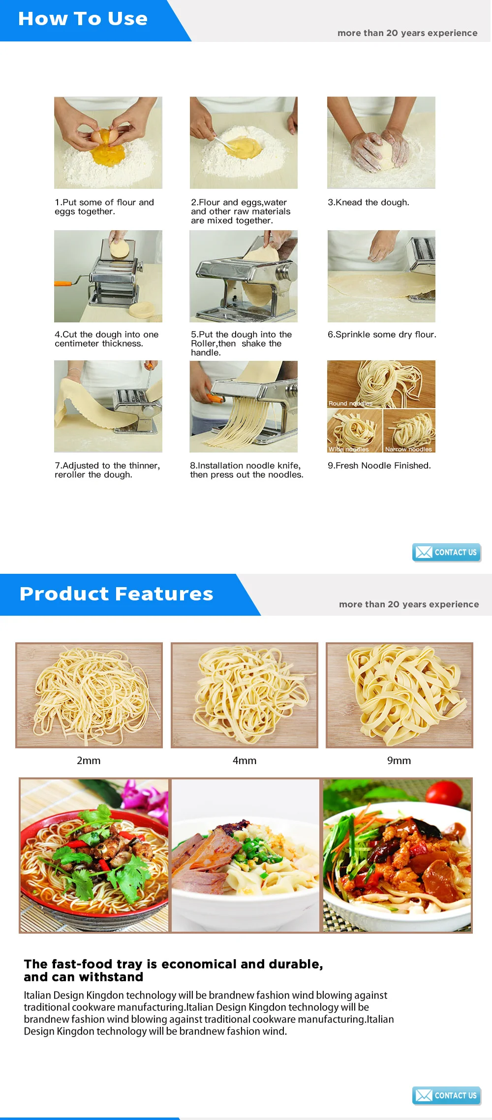 HO-150SD Classic Mini Marcato Dolly Mini P3 Pasta Machine Italy Cheap ...