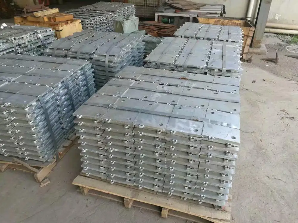 Q355B Q235B Steel Sole Plates for Crane Rail Installation