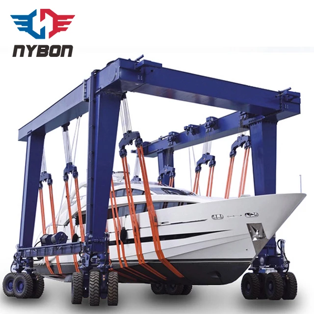 Marine Travel Boat Lift 100-300 Ton Gantry Straddle Yacht Hoist Gantry ...