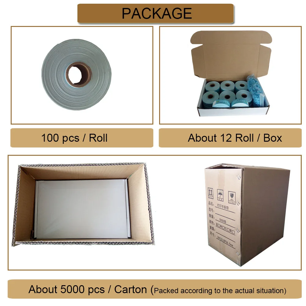 Promotional Thermal Printable Wristbands With Barcode Hospital Adult ...