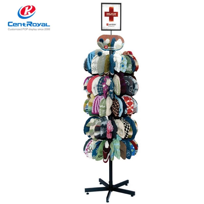 Fashion Retail Store Wooden Hat Scarf Display Racks For Shops Hat ...