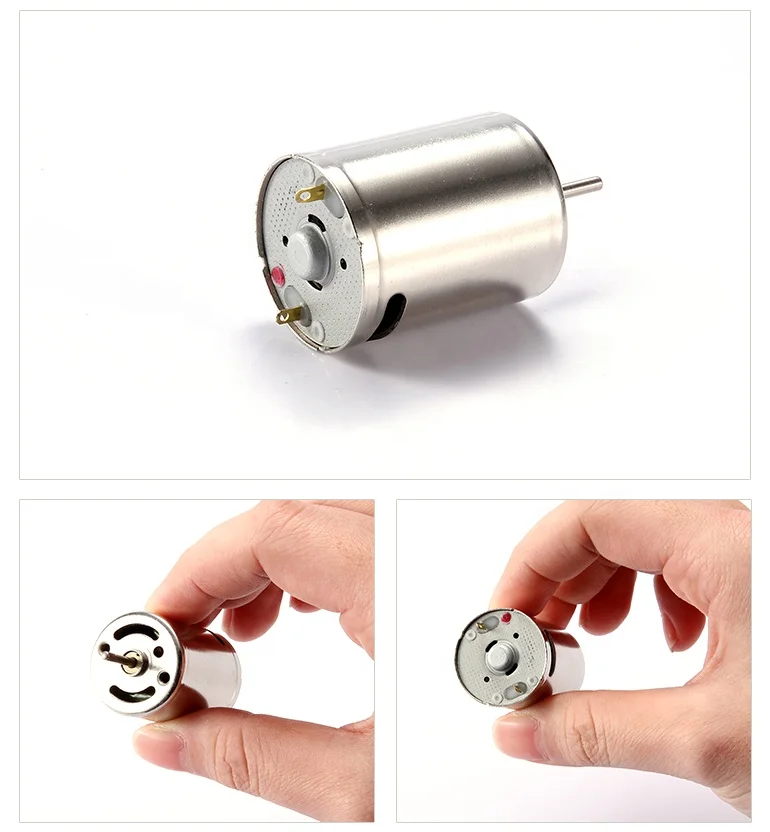 RS-360 DC Motor 12V 12000RPM Micro Motor High Speed Motor Carbon Brush ...