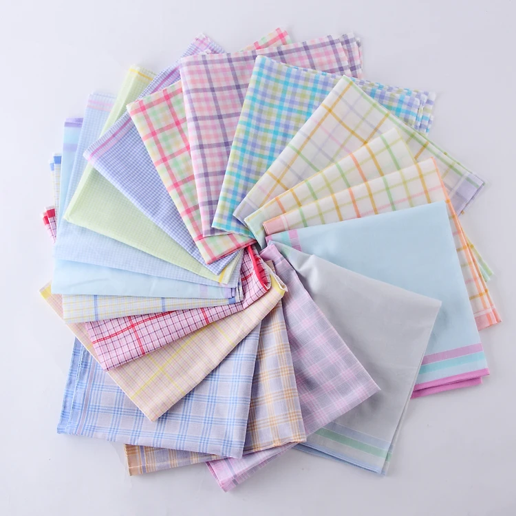 100% Cotton Soft High Quality Ladies Stripe Handkerchiefs