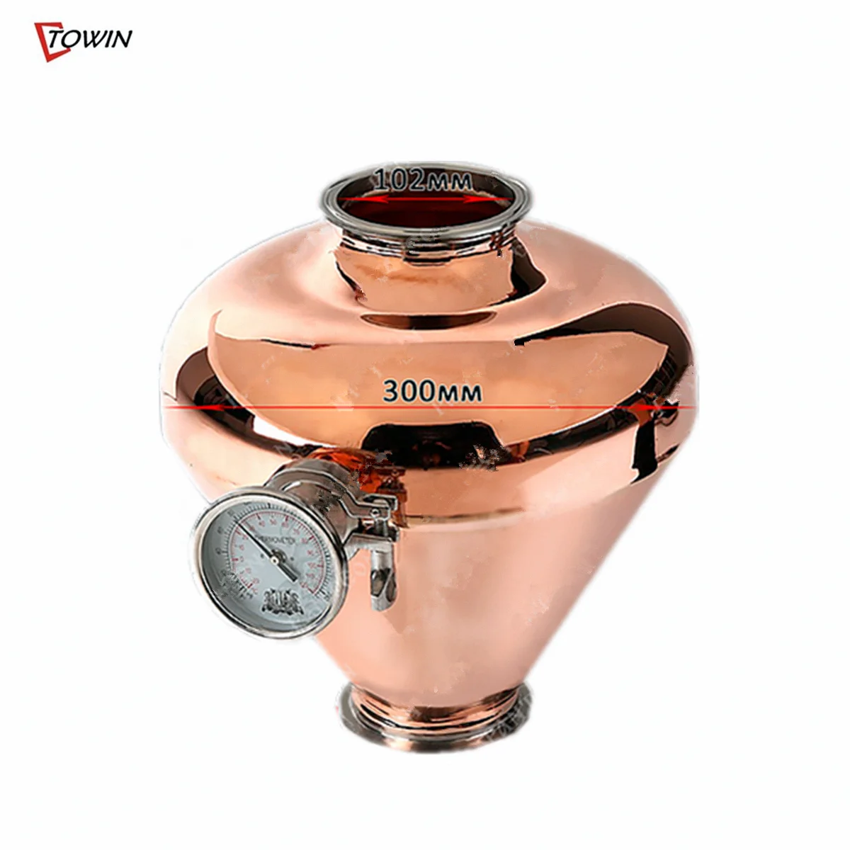 Towin 1.5in Glass Column Wine Spirits Vodka Whiskey Brandy Brewing ...