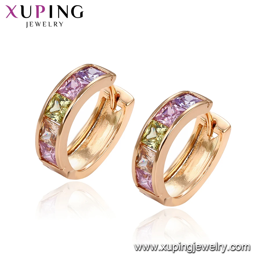 Shop Xuping Jewelry 18K Gold Plated Fashion Huggies Earrings
