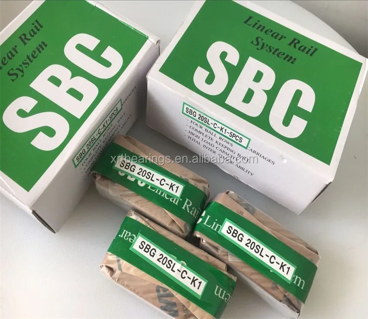 Original Sbc Linear Guide Rail Block Sbg20sl Sbg20sl-k1 Sbg20sl-c-k1 ...
