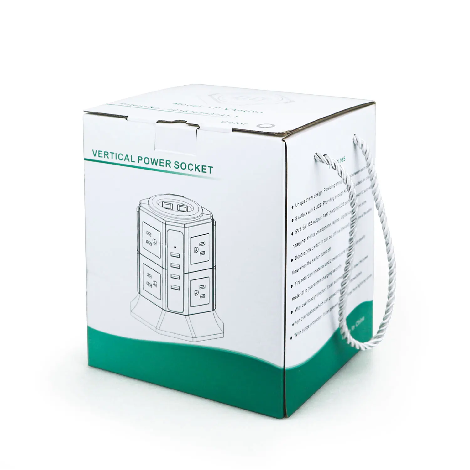 Triangle Multi-protection Japanese Standard Power Outlet Strip With 9 ...