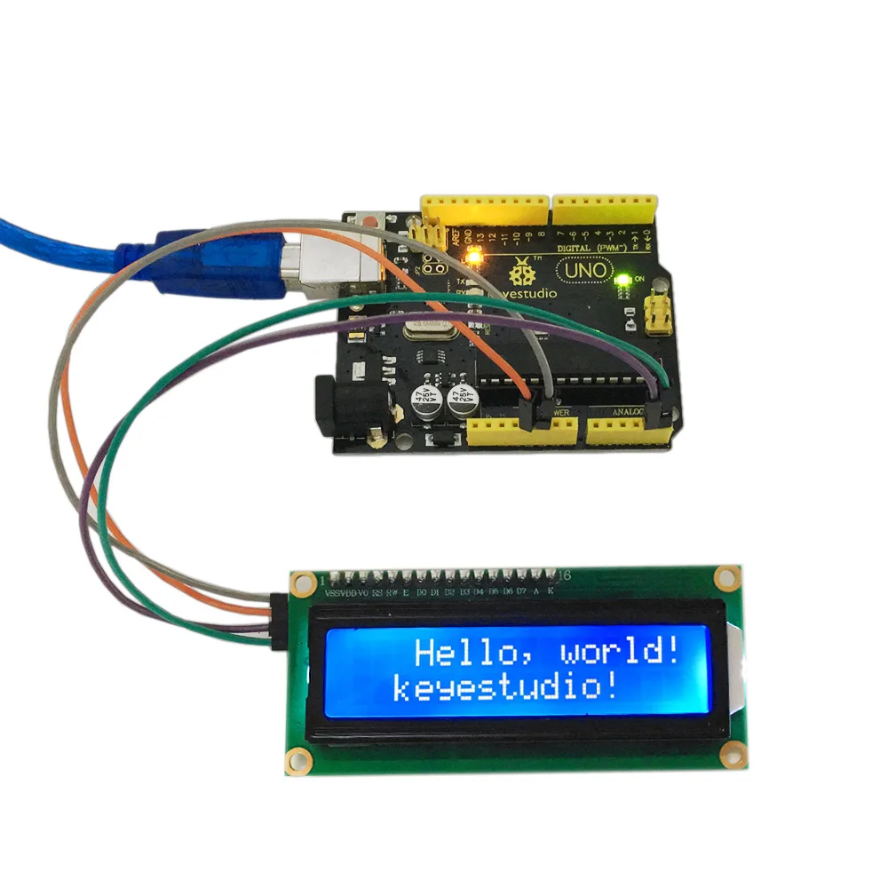 Ks0061 Keyestudio 1602 I2C Module for Arduino STEM LCD Display