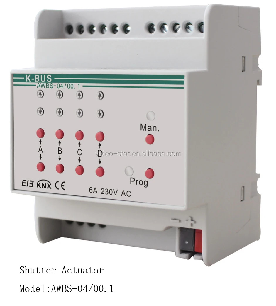 K-bus Shutter Actuator,4fold Awbs-04/00.1 Knx/eib Intelligent Installation Systems - Buy Knx ...