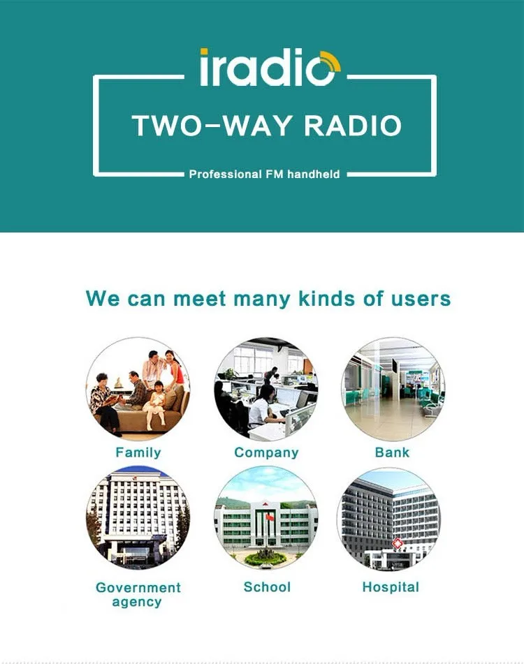 Iradio UV-98 Triple Band Handheld Two Way Radio - 10W Power