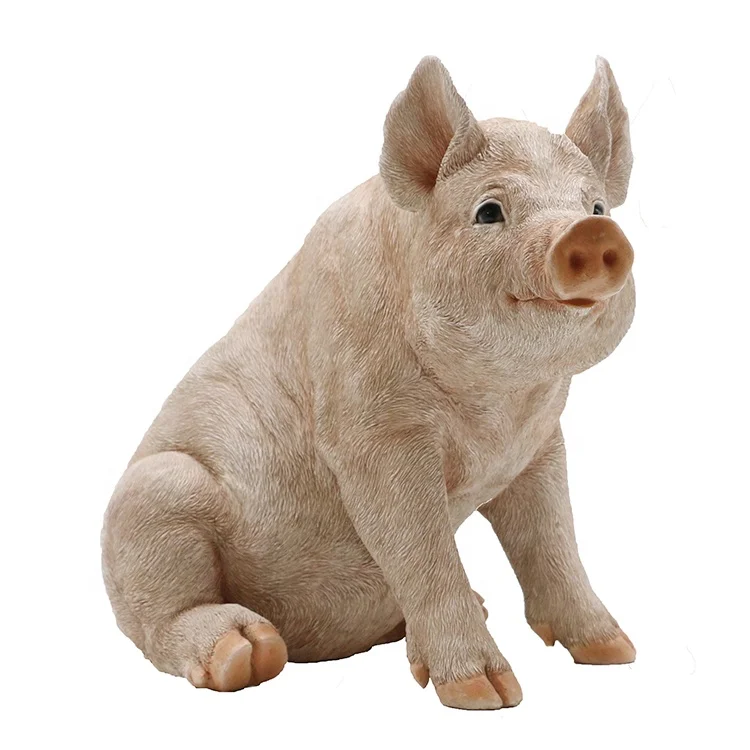 Custom Realistic garden statue, farm decoration animal sculpture resin ...