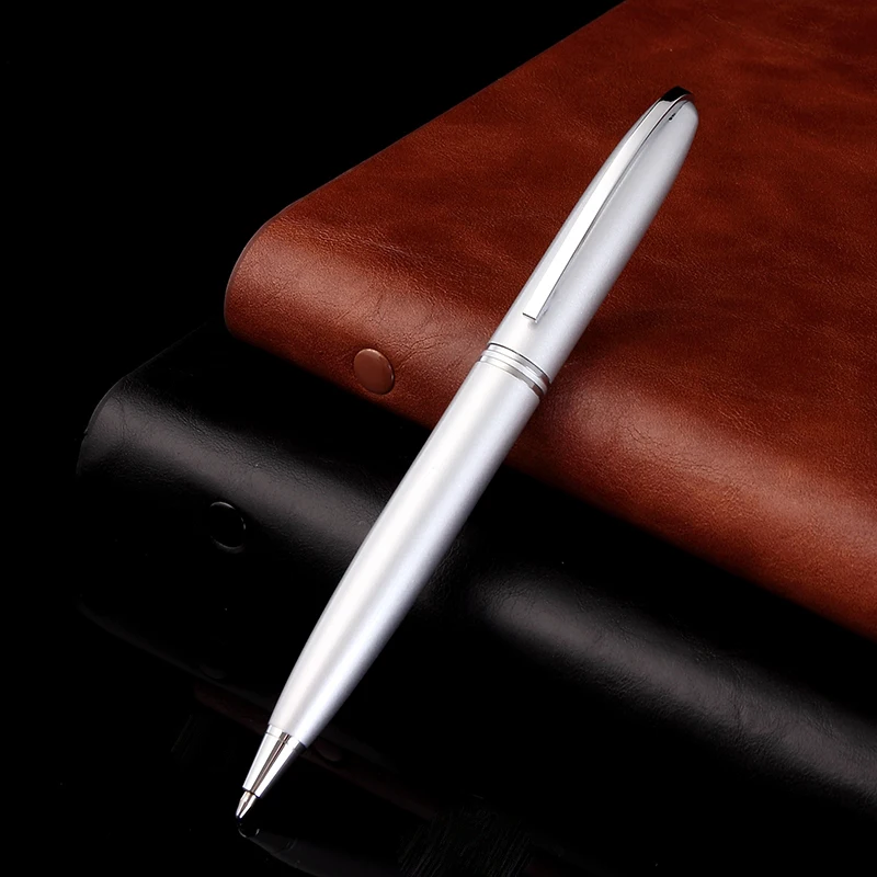 Alibaba.com: Super Smooth Curve Twist Lacquered Metal Matte Silver Pen ...