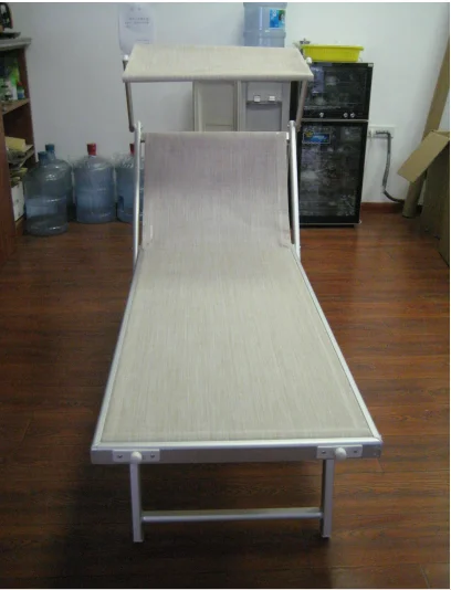 Italian Style Aluminum Folding Sun Bed - Outdoor Lounging