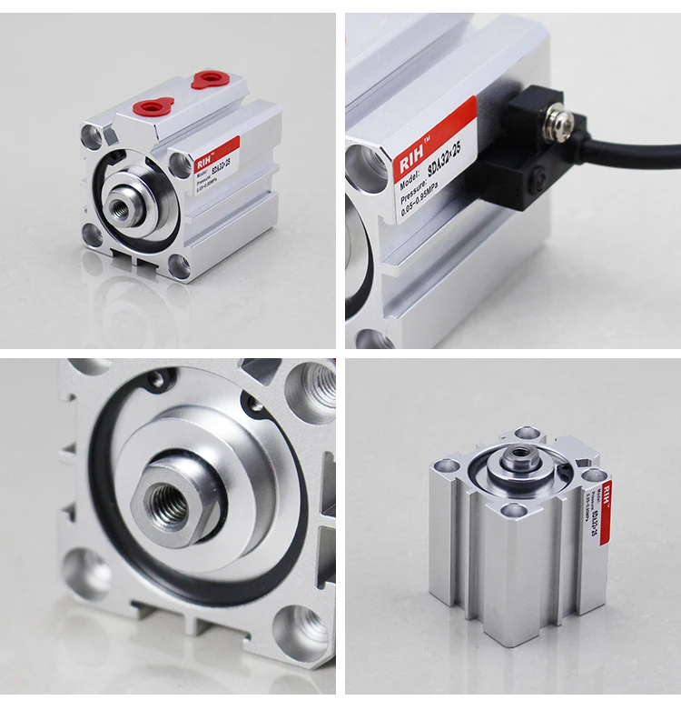 SDA Thin Type Standard Piston Compact Pneumatic Cylinders