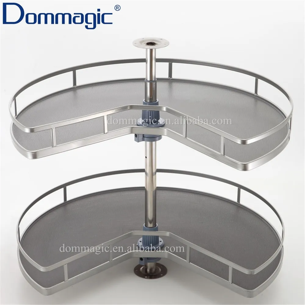 270 Revolving Basket Kitchen Cabinet Storage Basket Two Tiers 270 ...