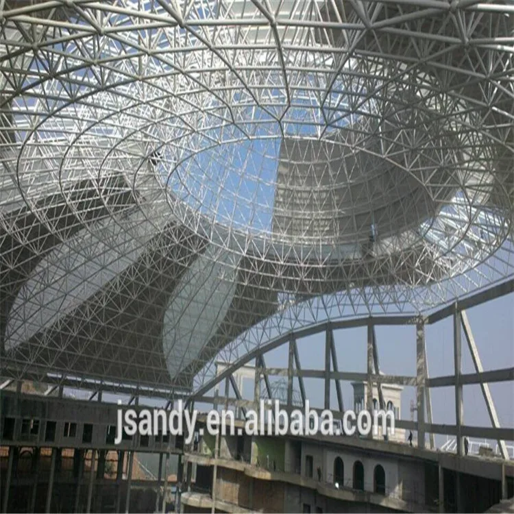Cina Produsen Desain Baja Space Frame Struktur Baja Untuk Atap Kubah ...