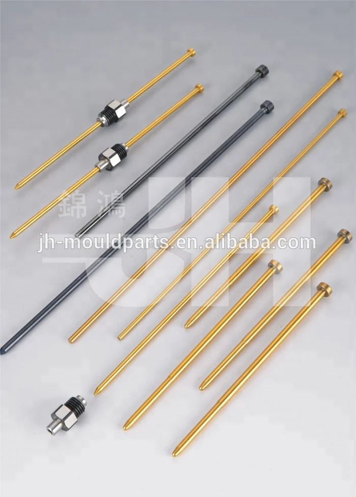Jh001 Nitrided Skd-61 Straight Ejector Pin Mould Parts Durable Size D3 ...