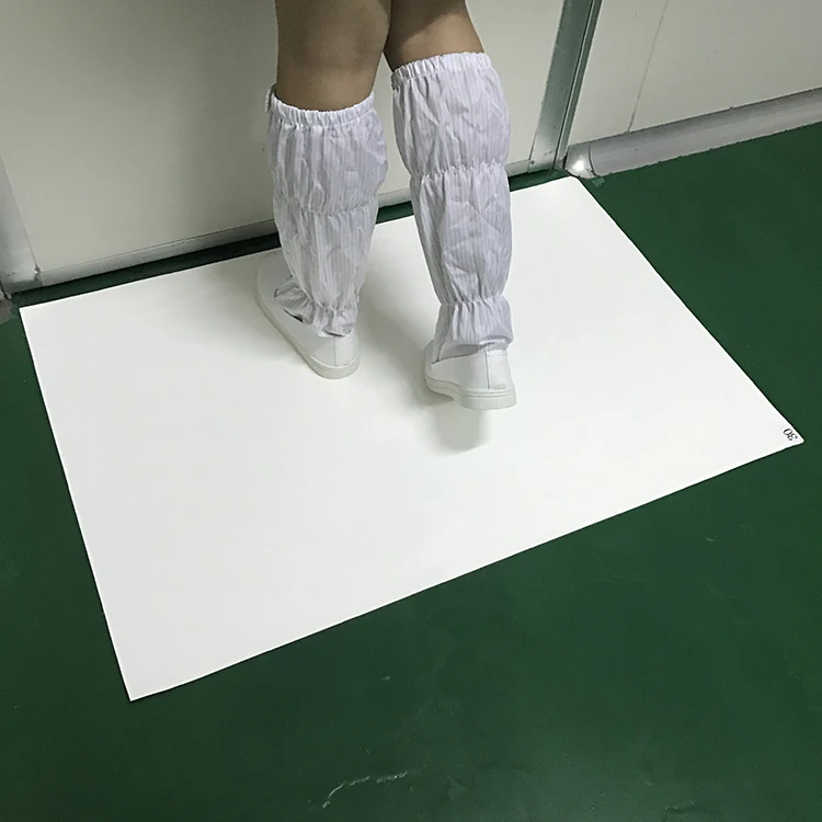 White Adhesive Mat Data Center Cleanroom Disposable Multilayer Sticky ...