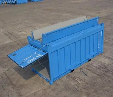Top Loading Front Unloading Steel Floor 20ft Dry Cargo Container