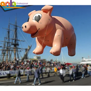 Giant Inflatable Pig Helium Balloon,Inflatable Flying Pig Pink Balloon ...