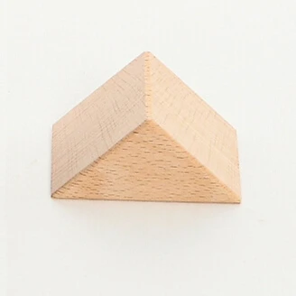 School Learning Resources Wood Triangle Block 4cm Solid Wooden Triangle ...