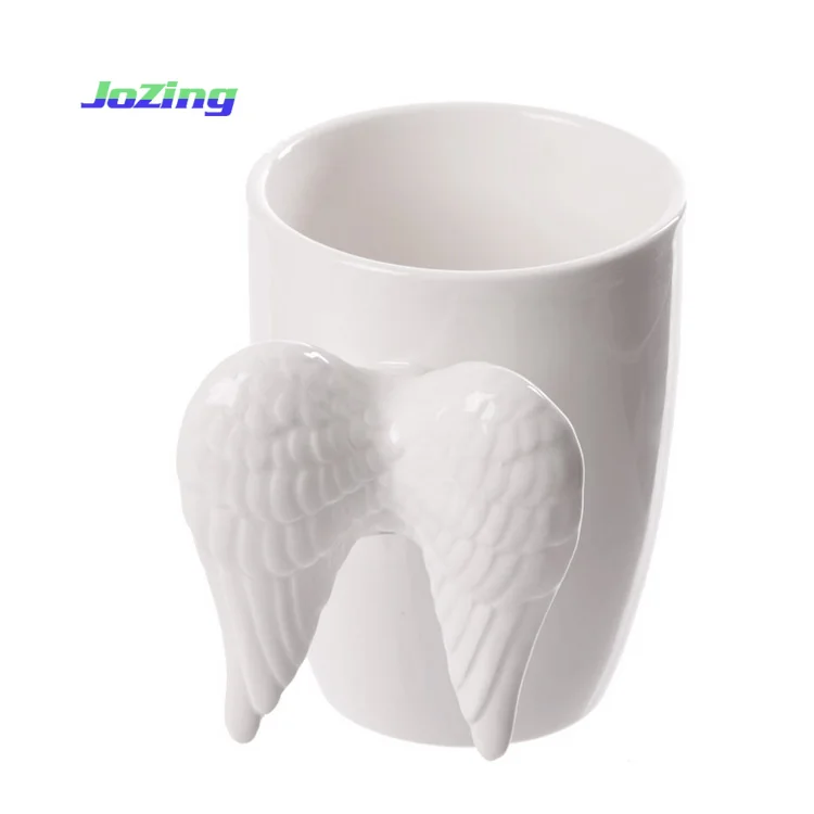 Personalized 290ml Ceramic White Angel Wings Mug| Alibaba.com