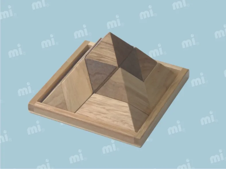 Wooden Triangle Pyramid - IQ Puzzle for All Ages