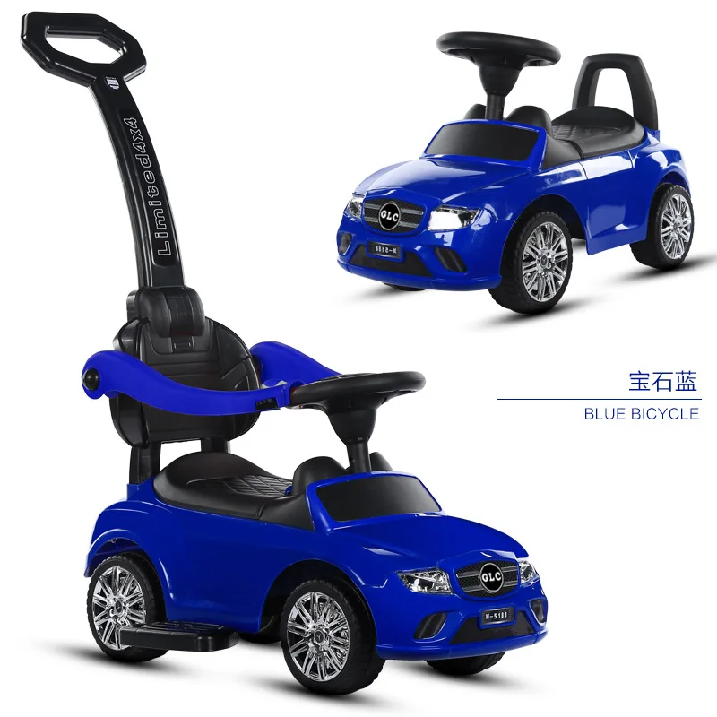 Luxury Convertible Kids 4 in 1 Ride on Push Car with Handle