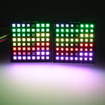 Programmable Flexible Sk6812 Smd1515 Digital Rgb Led Matrix Panel 8x8cm ...