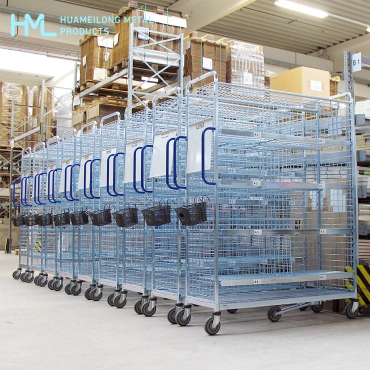 Heavy Duty Powered Portable Warehouse Logistics Picking Order Cart ...