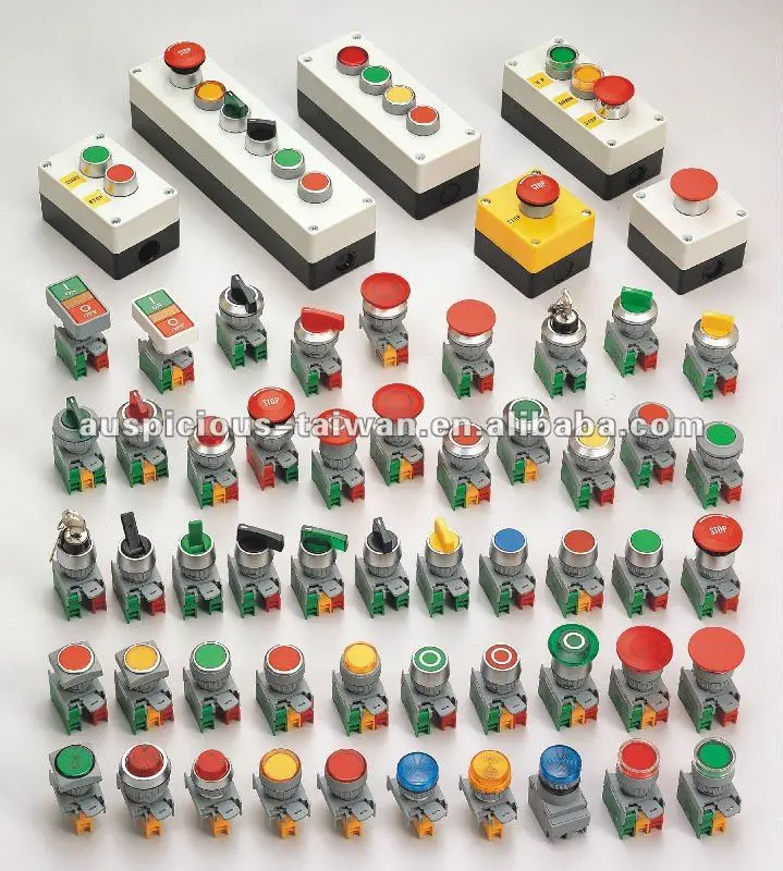 30mm Key Lock Switch 2 Position Spring Return Key Switch, IP65 (KSR302 ...