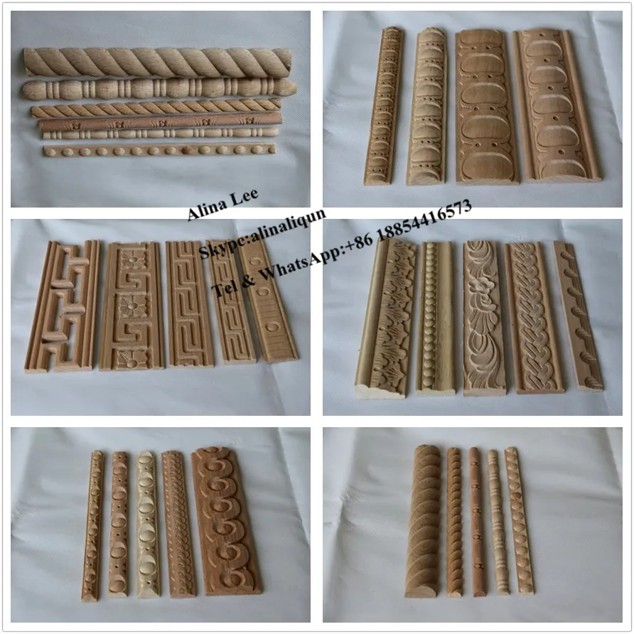 Solid Wood Carved Decorative Wood Trim for Interior Molding