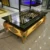 Stainless Steel Frame Tempered Glass Top Ktv Cocktail Table Gold - Buy ...