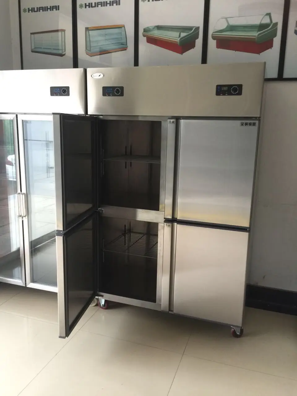 Double-Temperature Stainless Steel Refrigerator for Restaurants and ...
