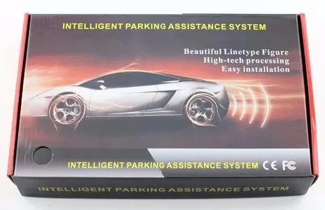 4 Car Auto Back Up Sensors Reverse Radar System Alarm Kit Rear Parking ...