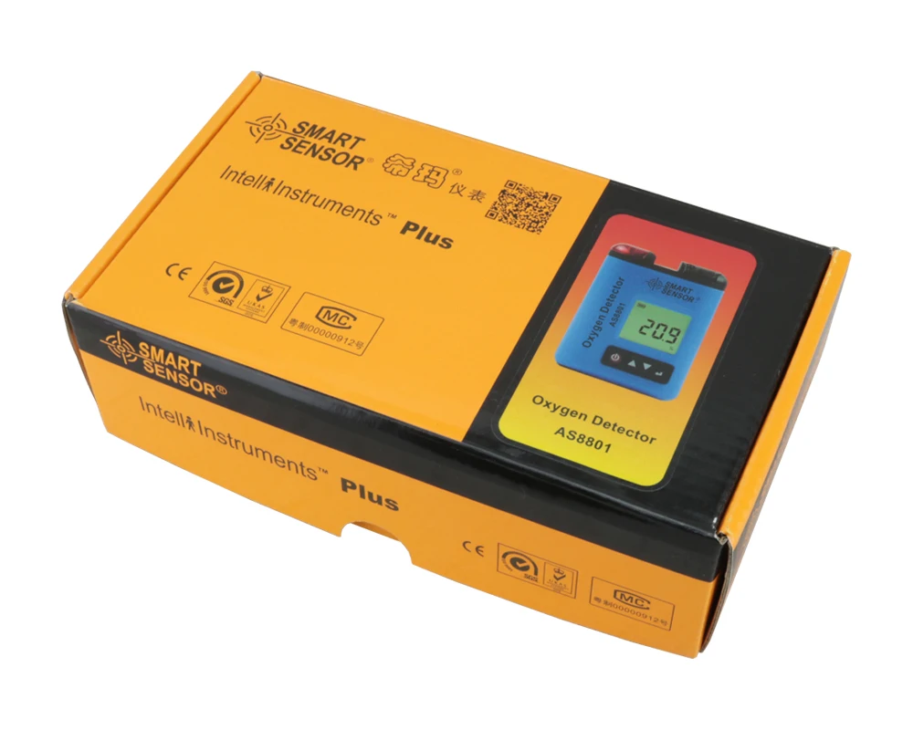 As8801 Oxygen Gas Monitor Detector 0~30% Vol Oxygen Leak Location ...