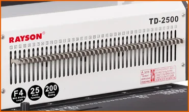 Rayson TD-2500 Punching Binding Machine - 40 Holes Double Wire-o
