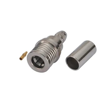 Qma Male Plug Cable Connector Crimp Attachment For Rg58 Lmr-195 Cable ...