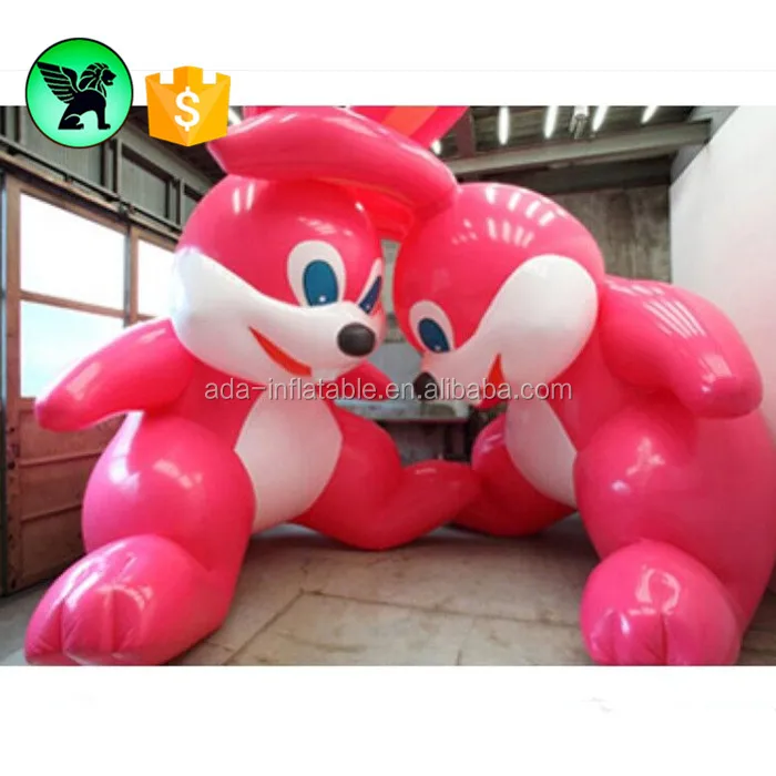 Cute Inflatable Bunny Customized 2m Cartoon Inflatable Rabbit Model ...