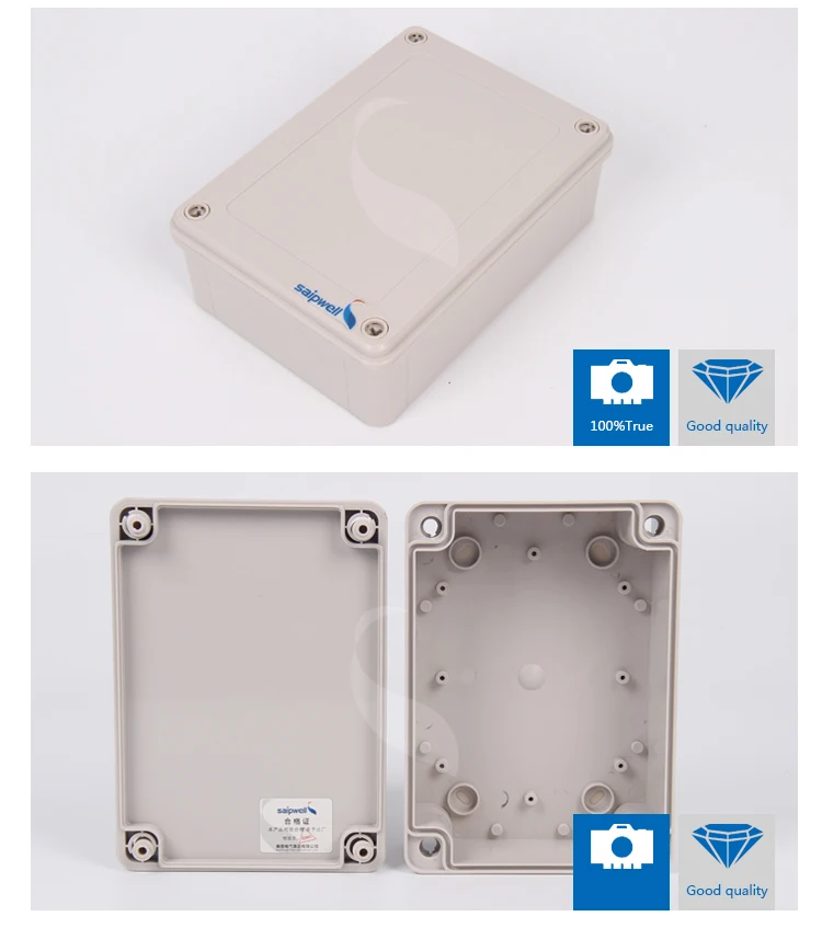 Saipwell Pc Clear Waterproof Box With Inner Hinge Flame Retardant ...