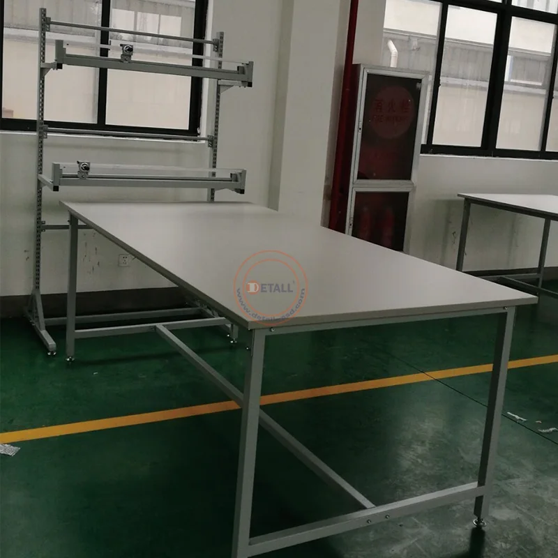 Height Adjustable Work Benches Powder Coating Industrial Packing Table ...