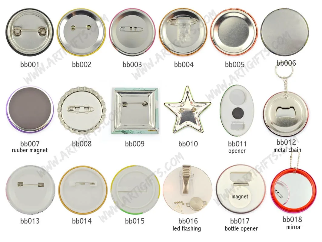 Blikken Bedrukt - Custom Metal Magnetic Star Shape Badges