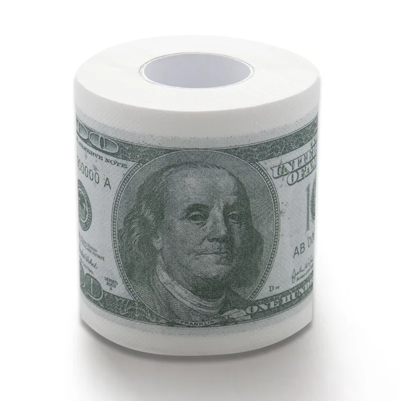 Money Printed Toilet Paper